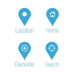Location and destination icons N4 free image download