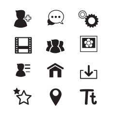 Basic Social Network icons free image download