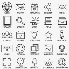 Set of seo and internet service icons - part 7 free image download