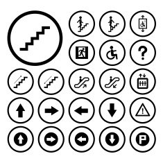 Staircase symbol set free image download