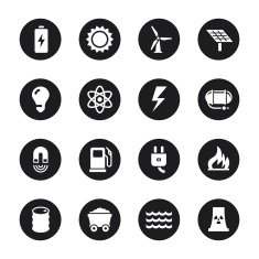Energy Icons - Black Circle Series free image download