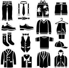 Men's Clothing Icons N2 free image download