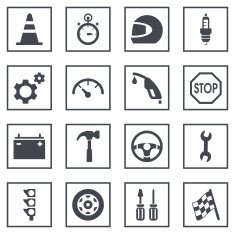 Auto Racing Symbols free image download