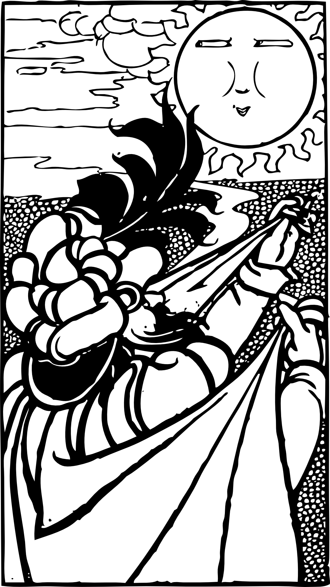 Sundown drawing free image download