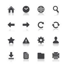 Website and Toolbar Icons free image download