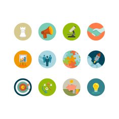 Marketing Circle Icons free image download
