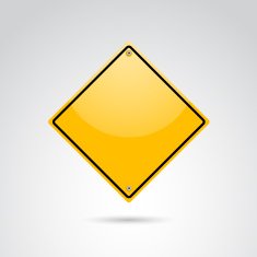 Yellow metal sign free image download