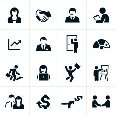Black Sales Occupation Icons free image download