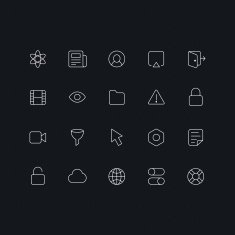 Outline vector icons for web and mobile N20 free image download