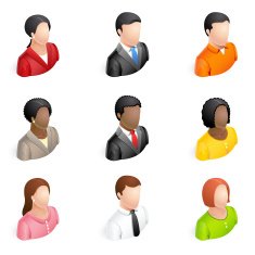 People icons - 3D series free image download