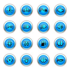 Blue Icons - Car Control Indicators N2 free image download