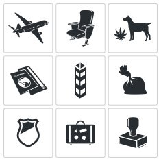 Drug trafficking icon set free image download