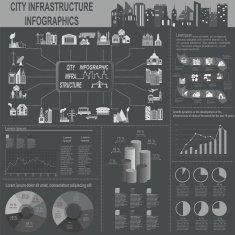 Set of elements infrastructure city vector infographics N5 free image ...