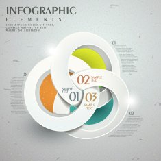 Abstract infographic template design free image download