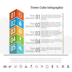 Tower Cube Infographic free image download