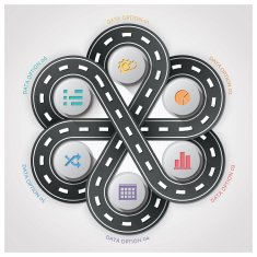 Road And Street Traffic Sign Business Infographic N5 free image download