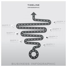 Road And Street Traffic Sign Timeline Business Infographic Design ...