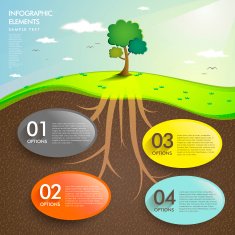 Abstract landscape infographics free image download