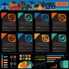 House repair infographic set elements N10 free image download