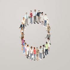 People forming a zero free image download