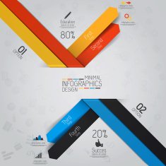 Minimal infographics design free image download