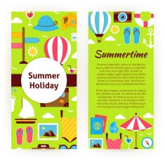 Vector Flyer Template of Flat Design Summer Holiday Concept free image ...