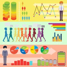 Infographic with people elements free image download