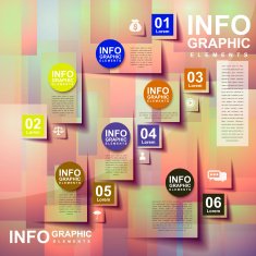 Abstract trendy infographic elements design N4 free image download