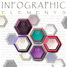 Abstract trendy infographic elements design N6 free image download