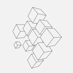 Composition of 3d cubes free image download