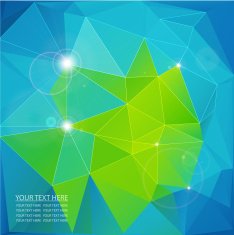 Green poligonal background free image download