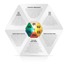 Infographics template with place for your text free image download