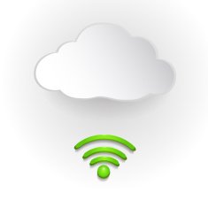 Cloud computing and Wireless Network Symbol free image download