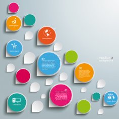 Infographic Colored Abstract Drops One Direction free image download