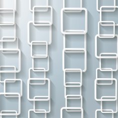 Abstract White Rectangle Chains free image download