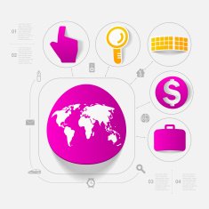 Business sticker infographic N35 free image download