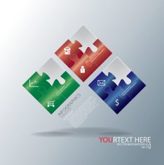 Jigsaw infographic N2 free image download