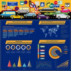Passenger car transportation infographics N15 free image download