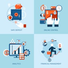Financial online banking and payment control free image download