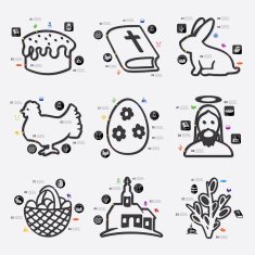 Easter infographic N91 free image download