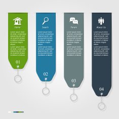 Infographic ribbon free image download