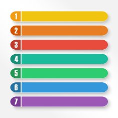 Vector set of color option bars EPS10 free image download