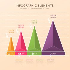 Abstract pyramid chart infographics N5 free image download
