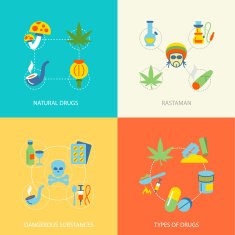 Drugs flat set free image download