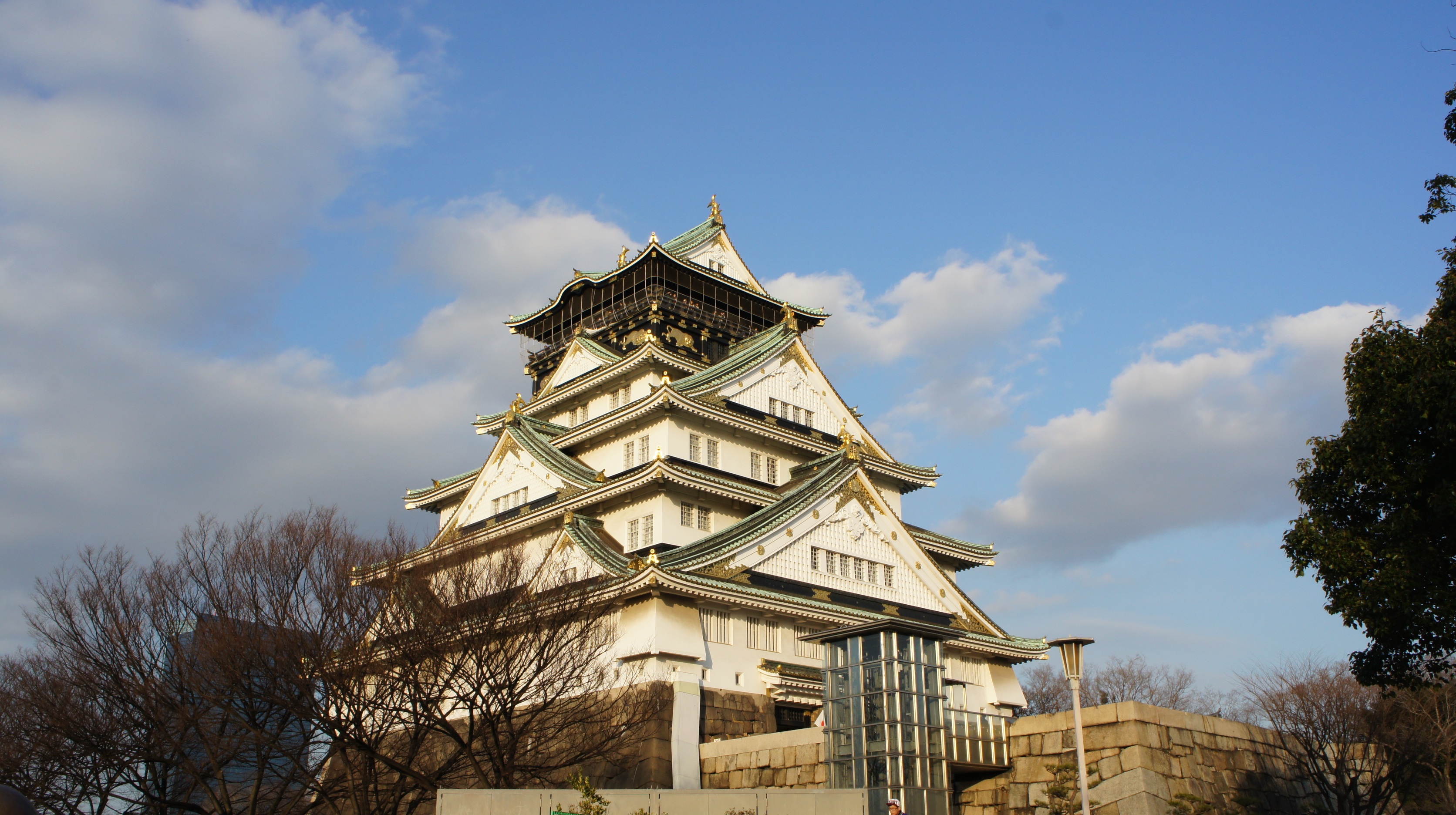 Nice osaka castle, japan free image download