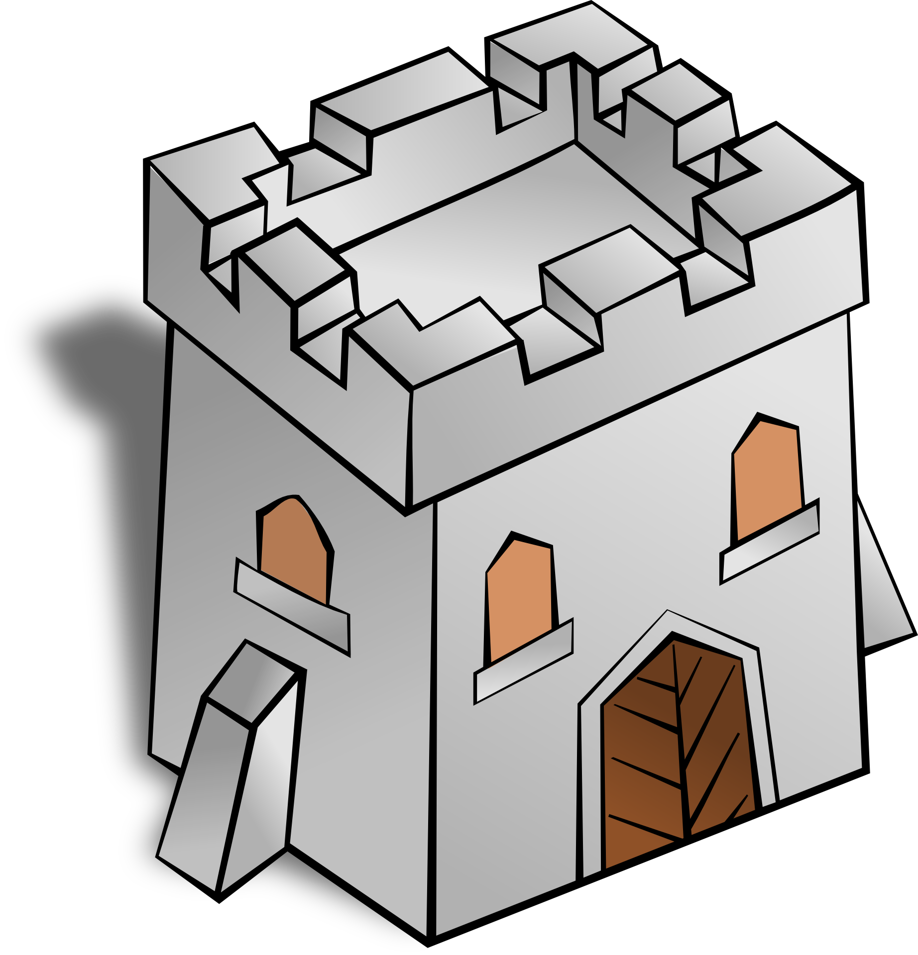 Tower castle drawing free image download