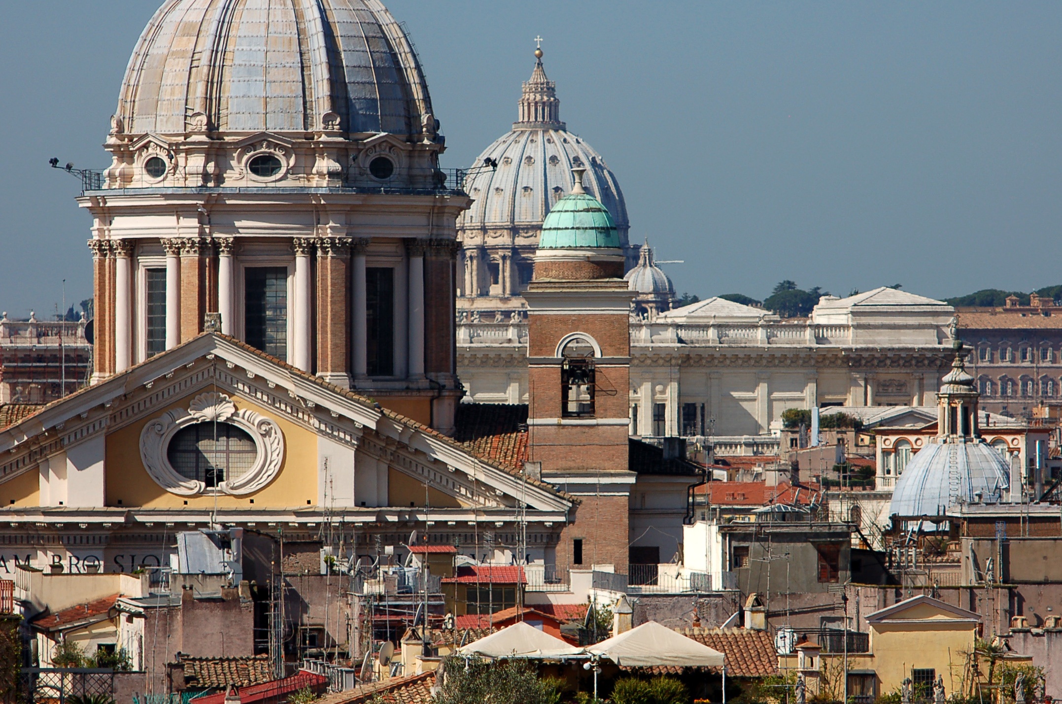 Rome great architecture roof view free image download