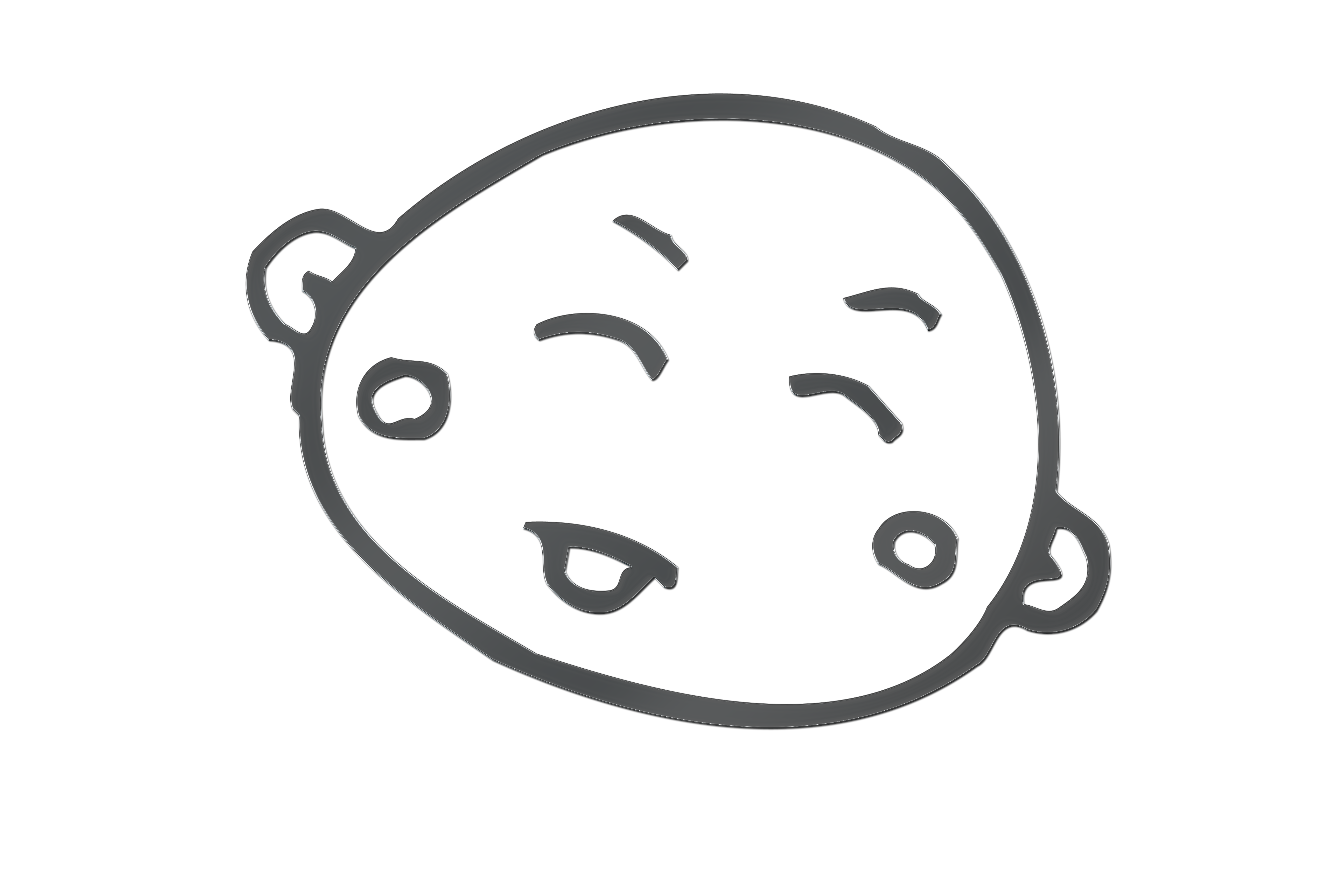 Face cheeky drawing free image download