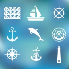 Marine set symbols free image download