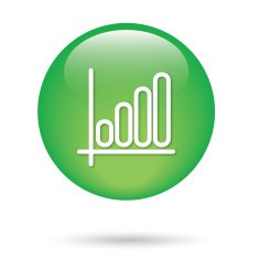 Growth chart round badge button free image download